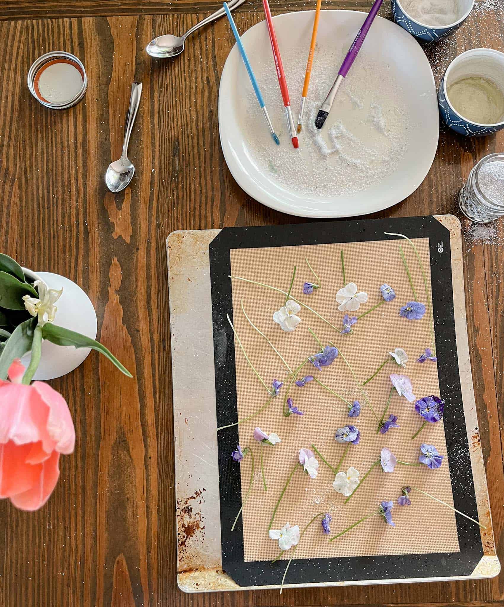 Candied Flowers Recipe - How to Make Sugared Pansies & Violets - Fox ...