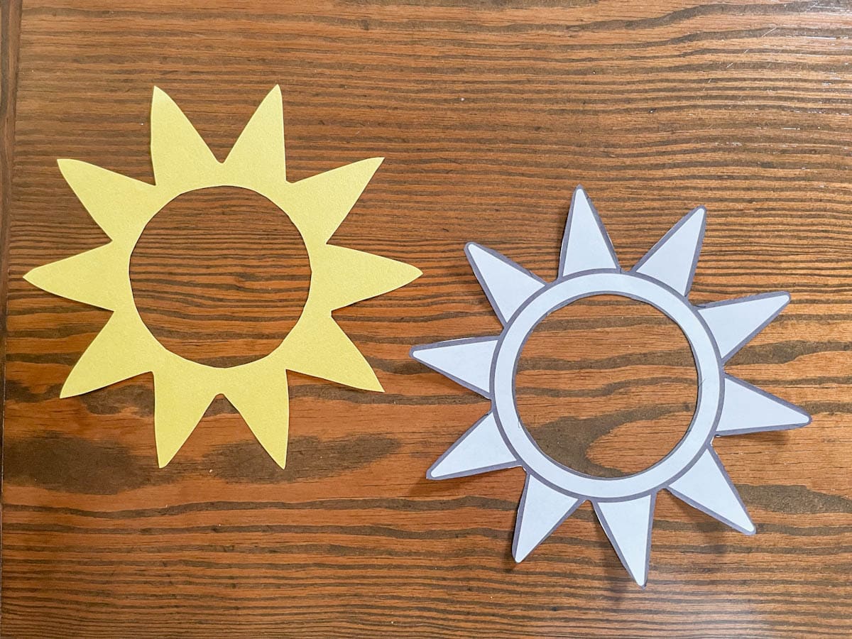 Sun Suncatcher Craft for Kids - Fox Farm Home