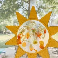 Sun Suncatcher Craft for Kids - Fox Farm Home