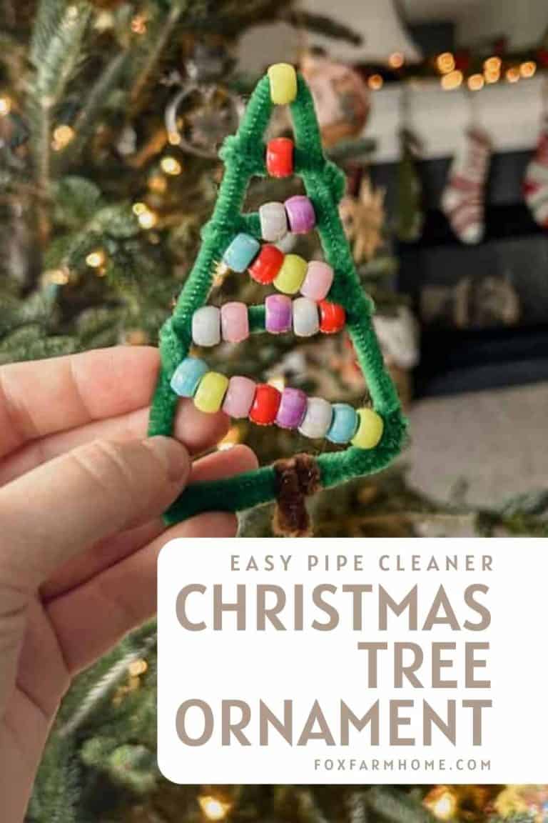 How To Make A Pipe Cleaner Christmas Tree Ornament - Fox Farm Home
