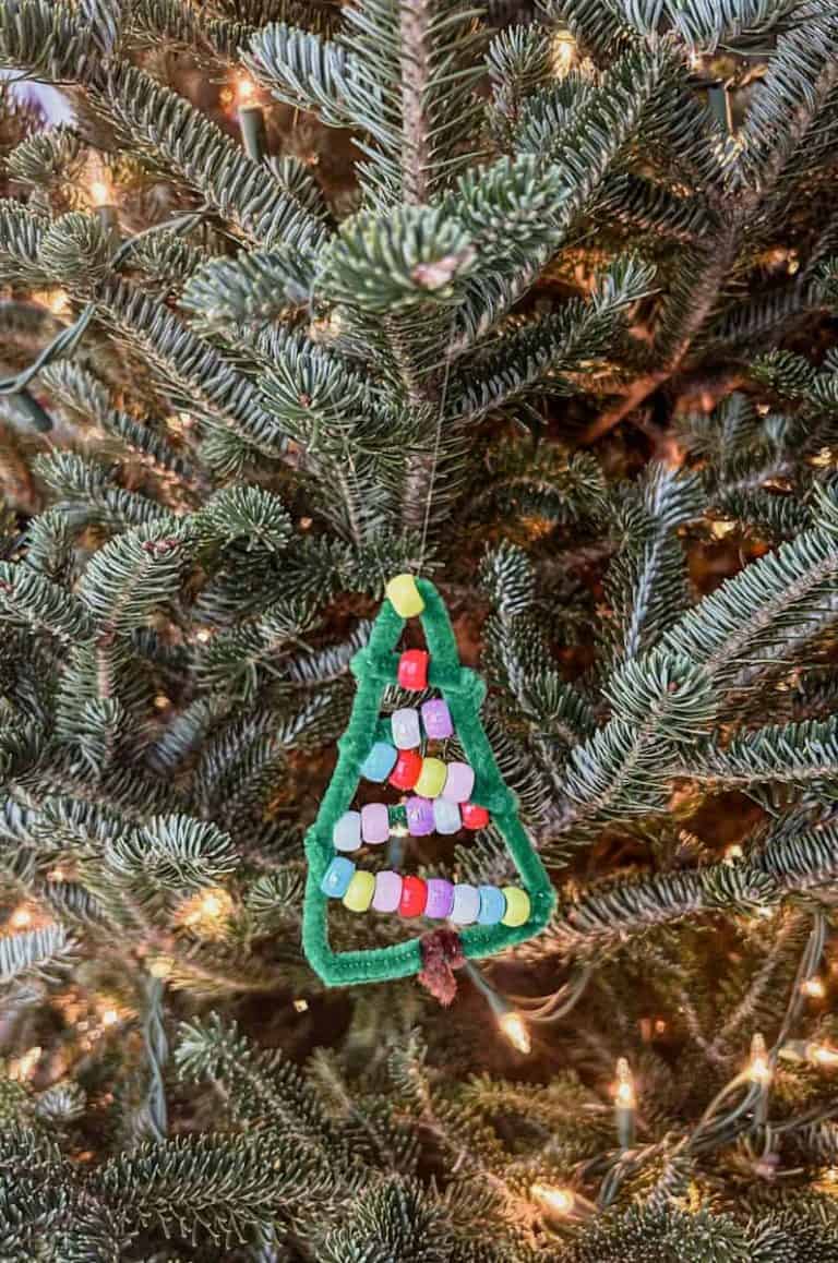 How To Make A Pipe Cleaner Christmas Tree Ornament - Fox Farm Home