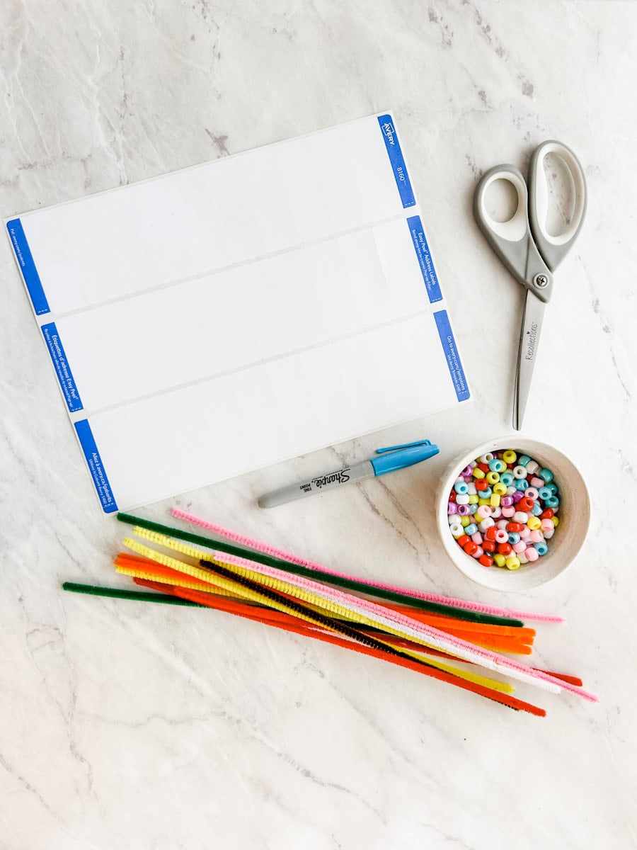 Counting With Beads & Pipe Cleaners- 1-10 Math Activity - Fox Farm Home