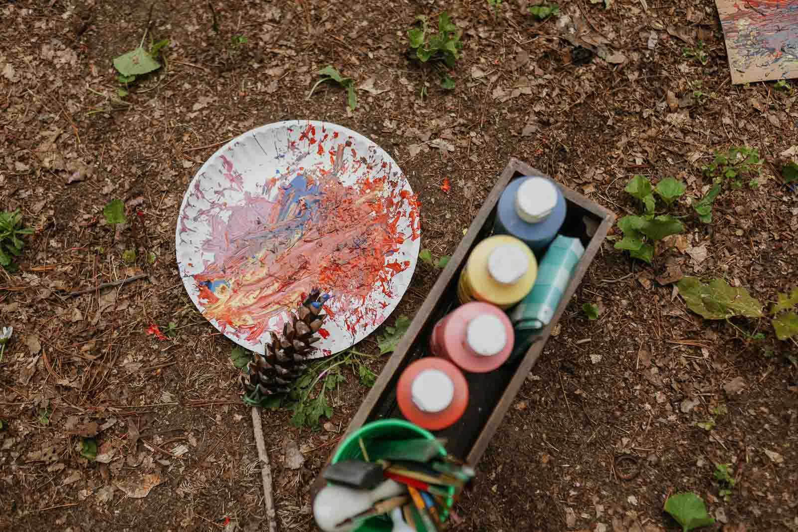 DIY Nature Paint Brushes- A Nature Activity For Kids - Fox Farm Home
