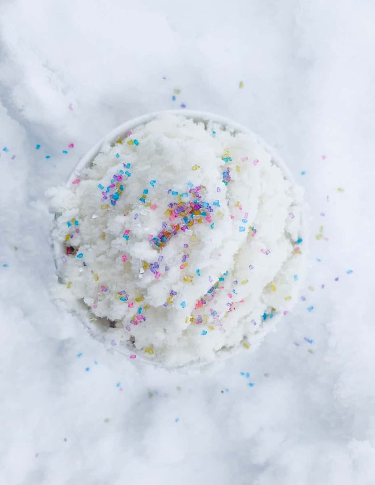 Vanilla Snow Ice Cream Recipe - Fox Farm Home