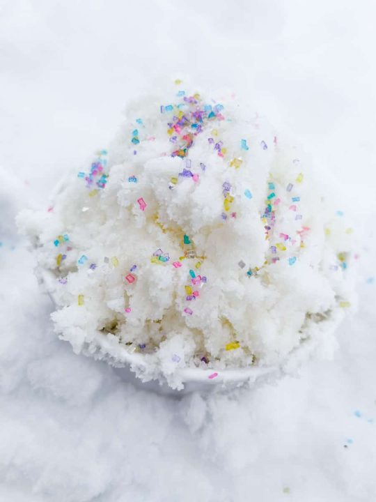 Vanilla Snow Ice Cream Recipe - Fox Farm Home