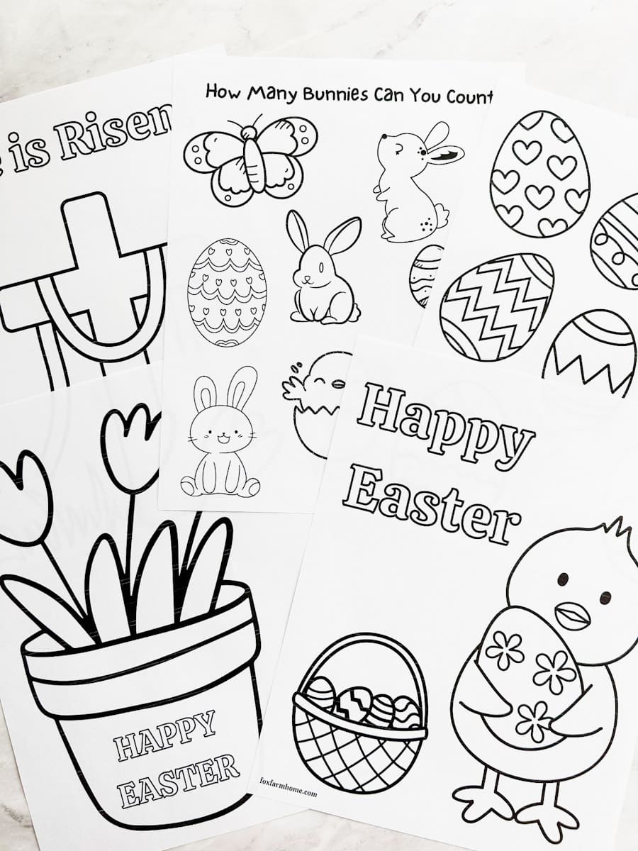 Free Printable Easter Coloring Pages For Kids - Fox Farm Home