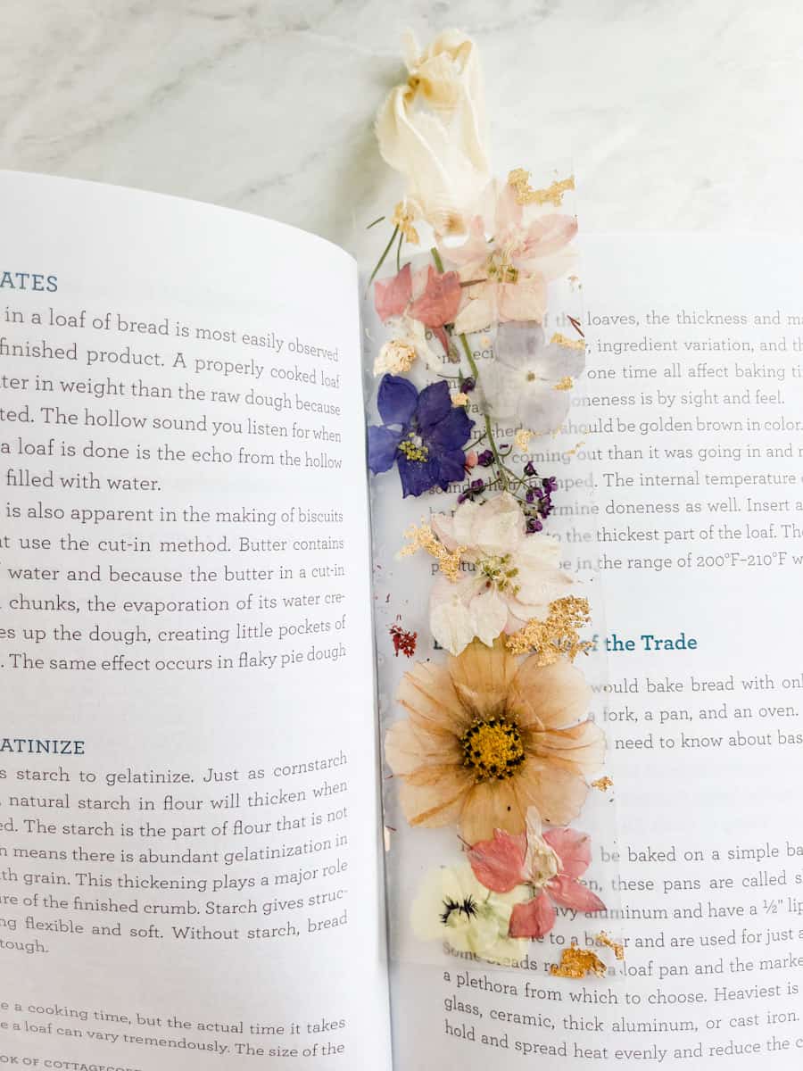 How to Make Pressed Flower Bookmarks - Fox Farm Home