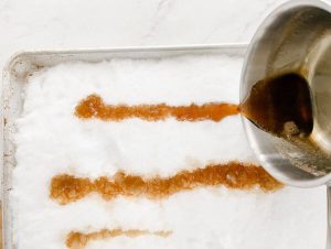 Maple Syrup Taffy | Snow Candy Recipe - Fox Farm Home