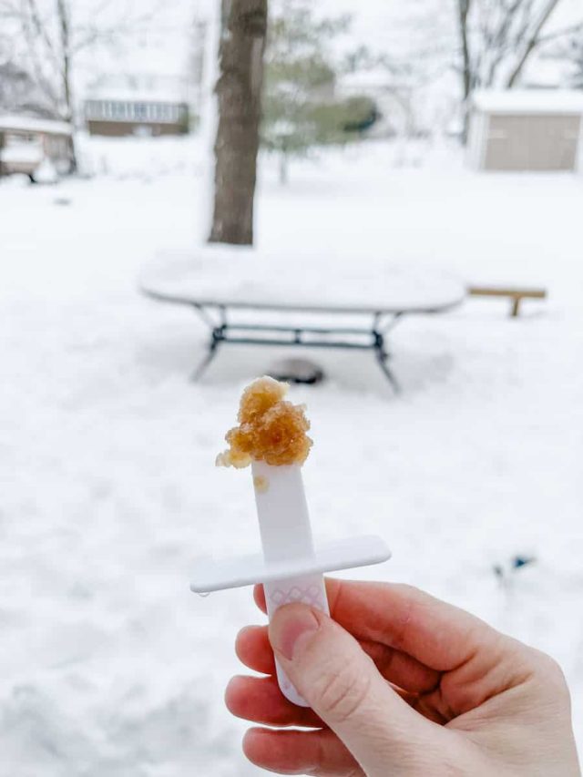 Maple Syrup Taffy | Snow Candy Recipe - Fox Farm Home