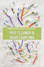Counting With Beads & Pipe Cleaners- 1-10 Math Activity - Fox Farm Home