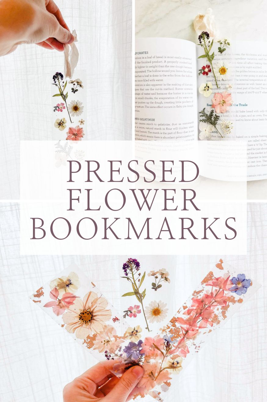How to Make Pressed Flower Bookmarks - Fox Farm Home