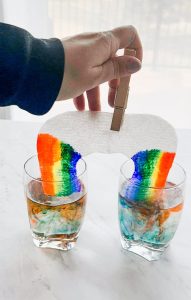 Climbing Rainbow Science Experiment For Kids - Fox Farm Home