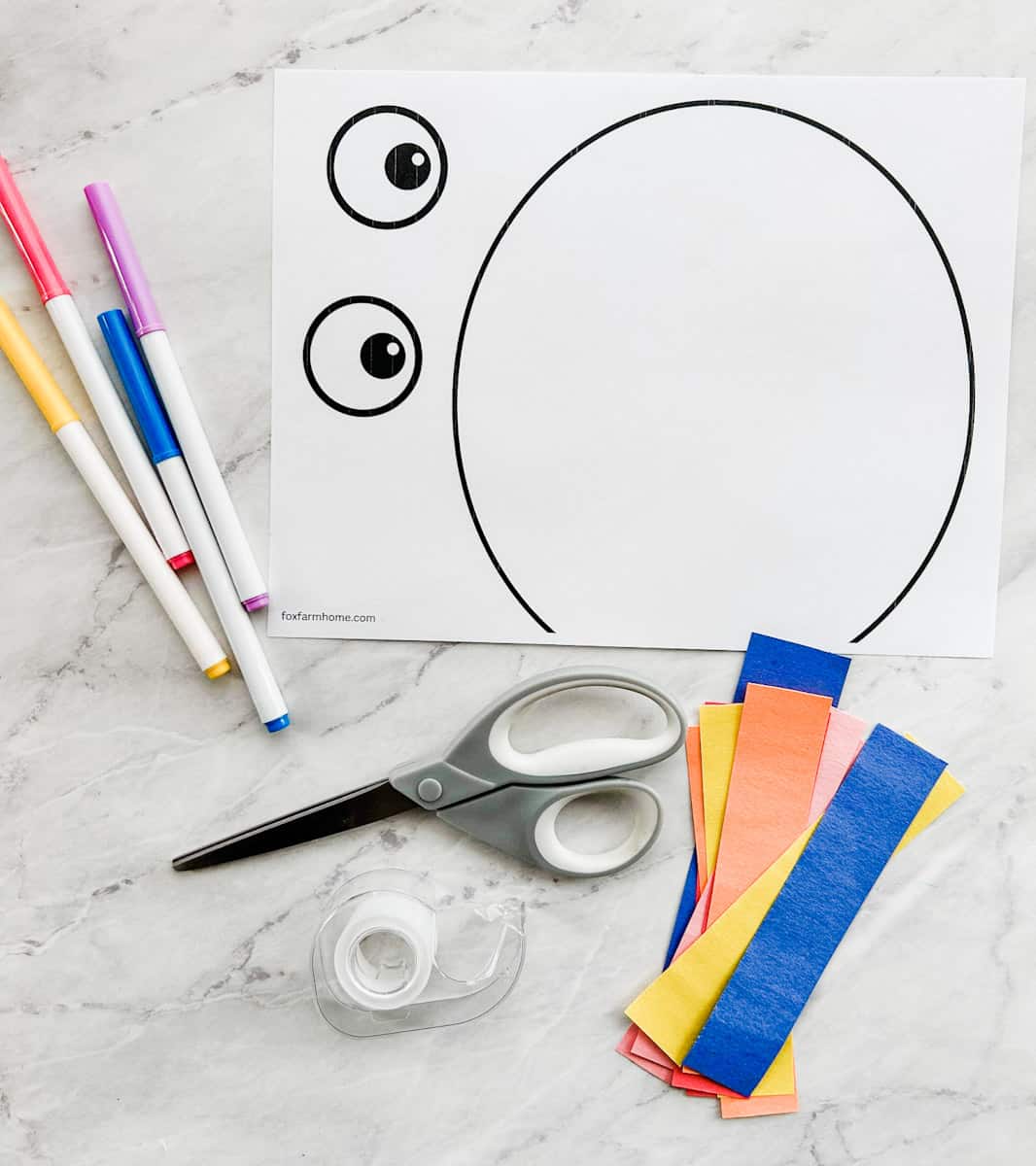 Fun Octopus Craft For Kids With Free Template - Fox Farm Home