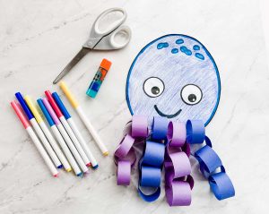 Fun Octopus Craft For Kids With Free Template - Fox Farm Home
