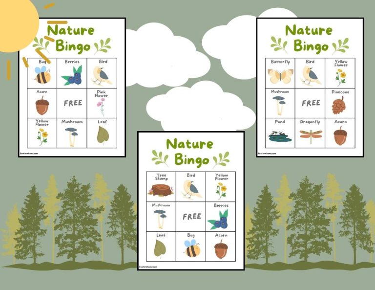 Nature Bingo Activity For Kids | Free Printable Game - Fox Farm Home