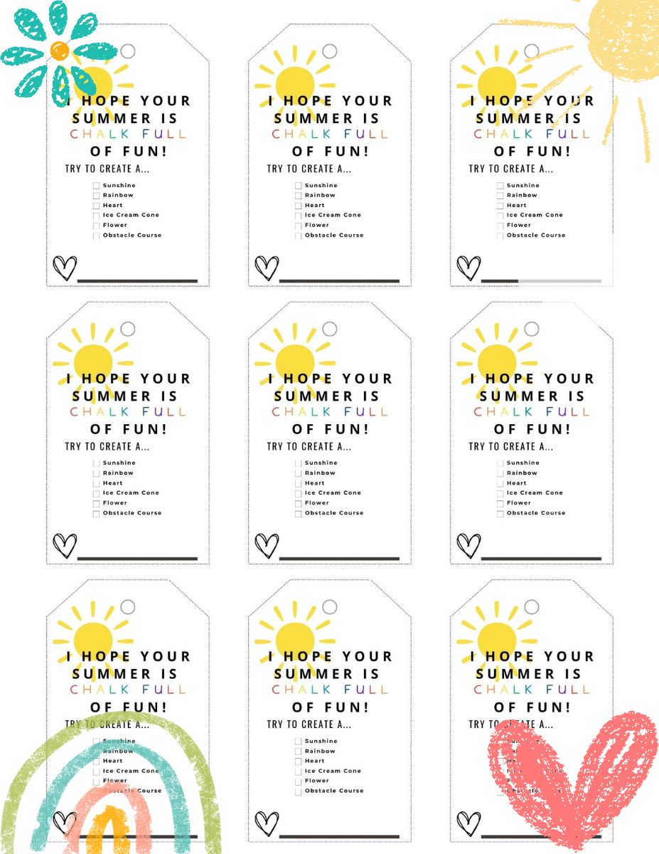 Sidewalk Chalk End Of The Year Gift For Students - Fox Farm Home