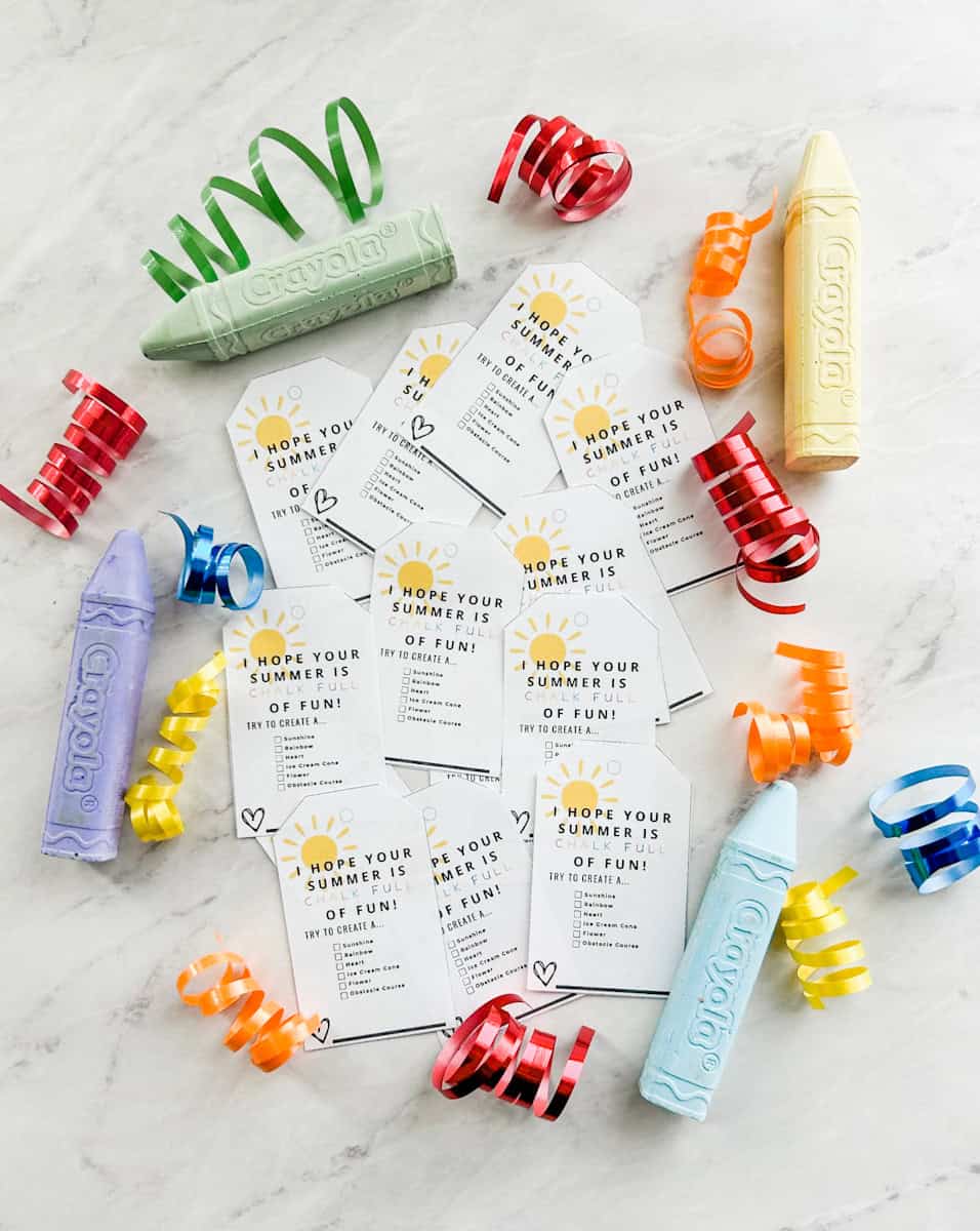 Sidewalk Chalk End Of The Year Gift For Students - Fox Farm Home