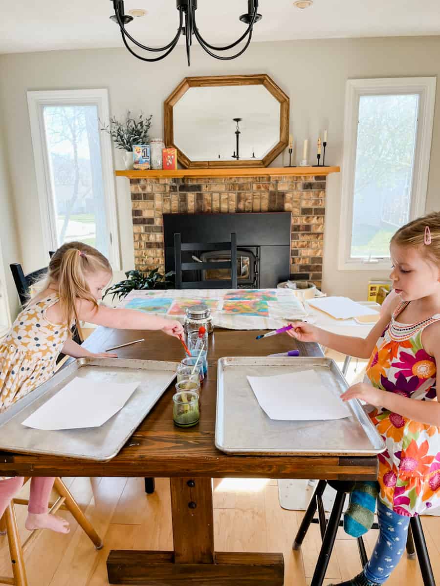 Fizzy Painting Art & Science Activity for Kids - Fox Farm Home