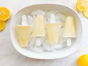 Easy 3 Ingredient Lemon Popsicles - Fox Farm Home