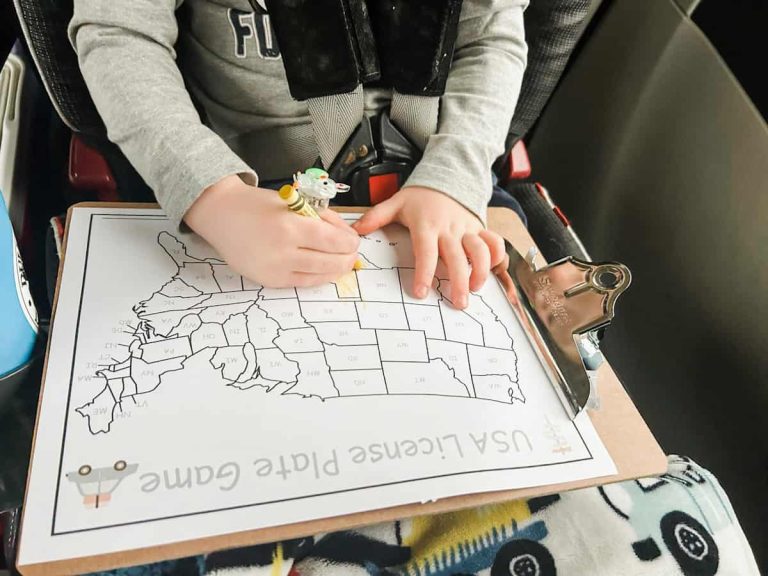 License Plate Game- Printable Road Trip Game For Kids - Fox Farm Home