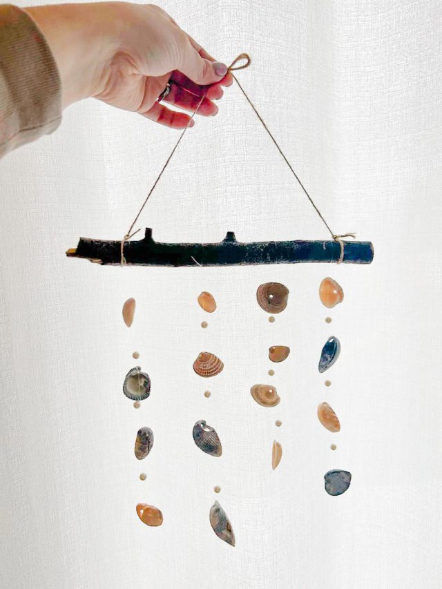 How To Make A Seashell & Bead Wind Chime - Fox Farm Home