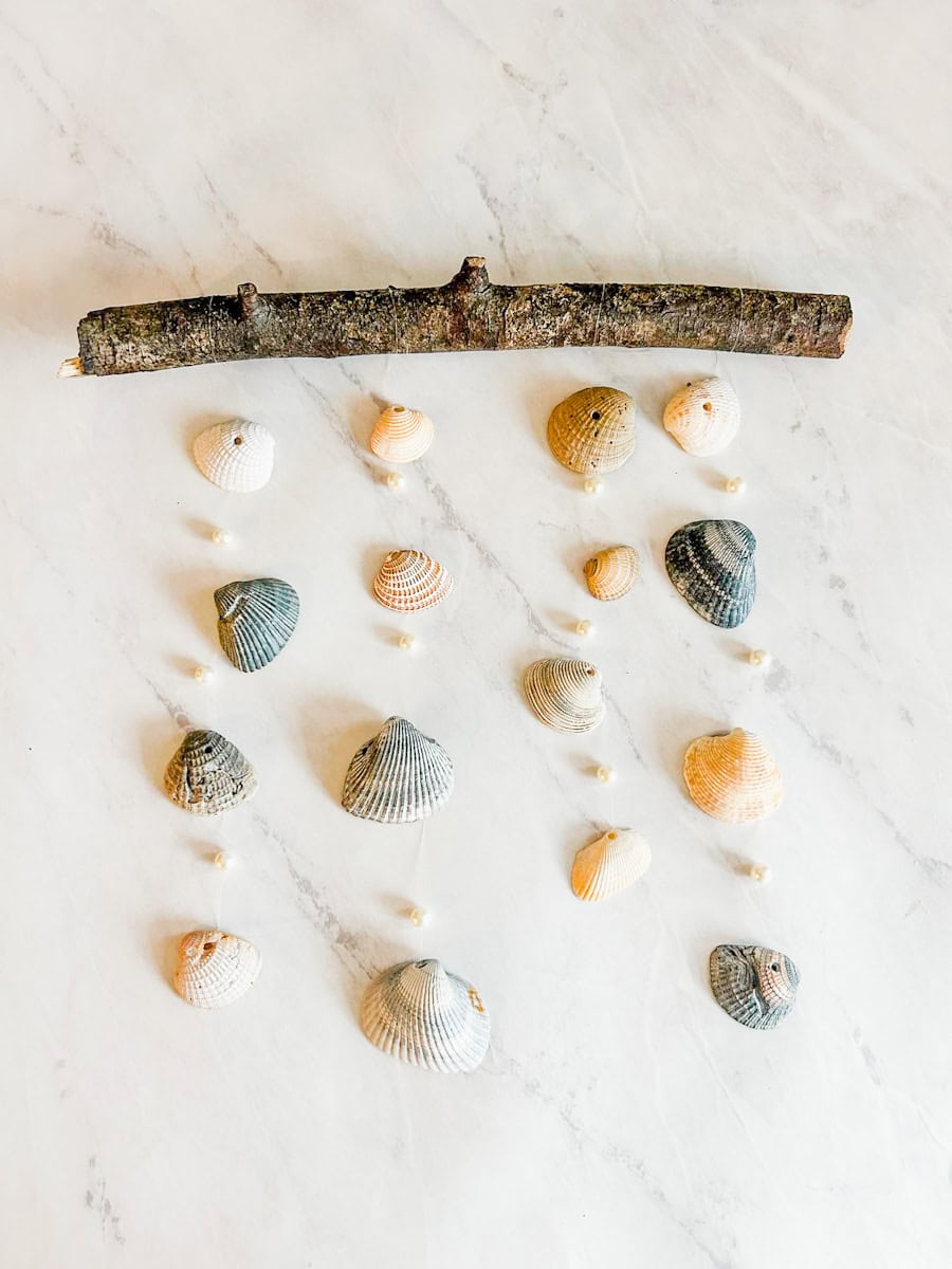 How To Make A Seashell & Bead Wind Chime - Fox Farm Home