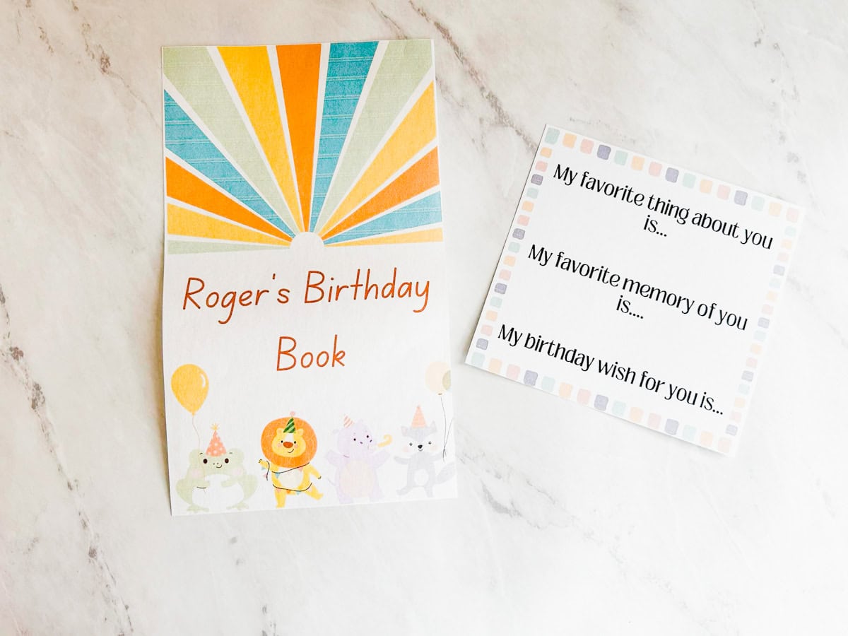 Birthday Journal- A Birthday Tradition For Your Kids - Fox Farm Home