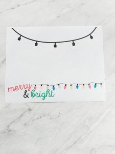 Christmas Lights Handprint Craft | Printable Template - Fox Farm Home