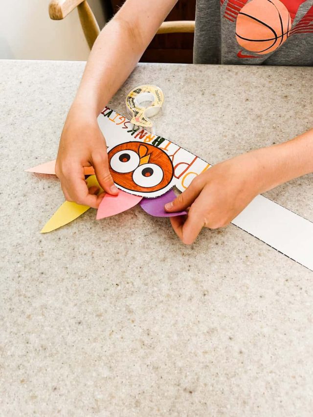 Free Printable Thanksgiving Turkey Hat For Kids - Fox Farm Home