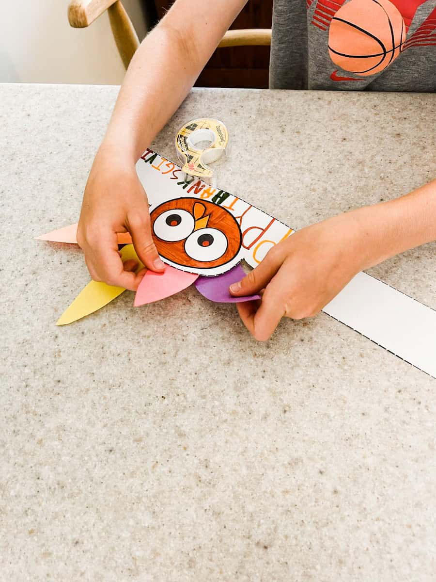 Free Printable Thanksgiving Turkey Hat For Kids - Fox Farm Home