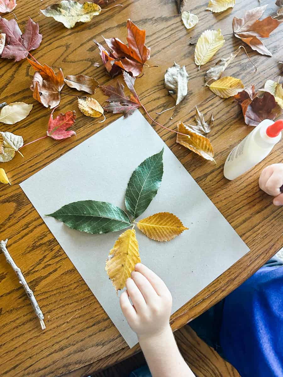 Leaf Art Butterfly | Nature Craft For Kids - Fox Farm Home