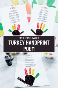 Turkey Handprint Poem | Free Printable Template - Fox Farm Home