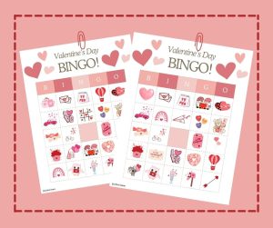 Valentine's Day Bingo- 25 Free Printable Game Cards - Fox Farm Home