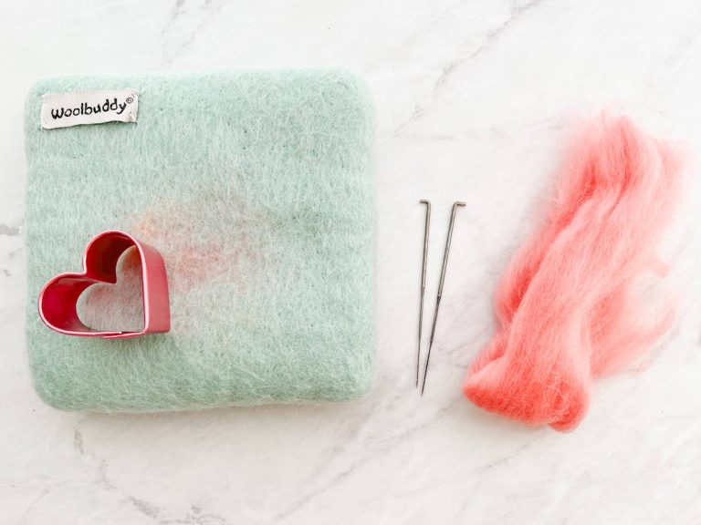 How to Make Needle Felted Hearts - Fox Farm Home
