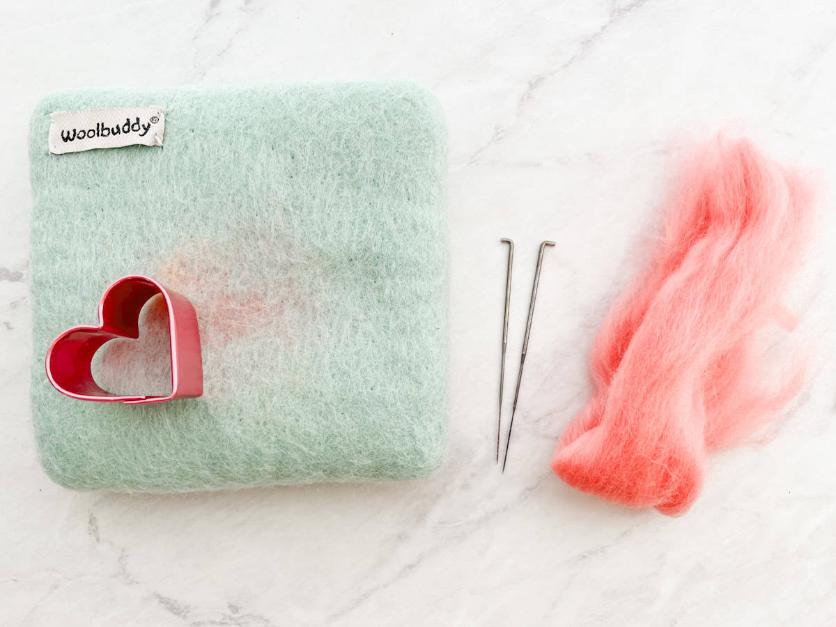 How to Make Needle Felted Hearts - Fox Farm Home