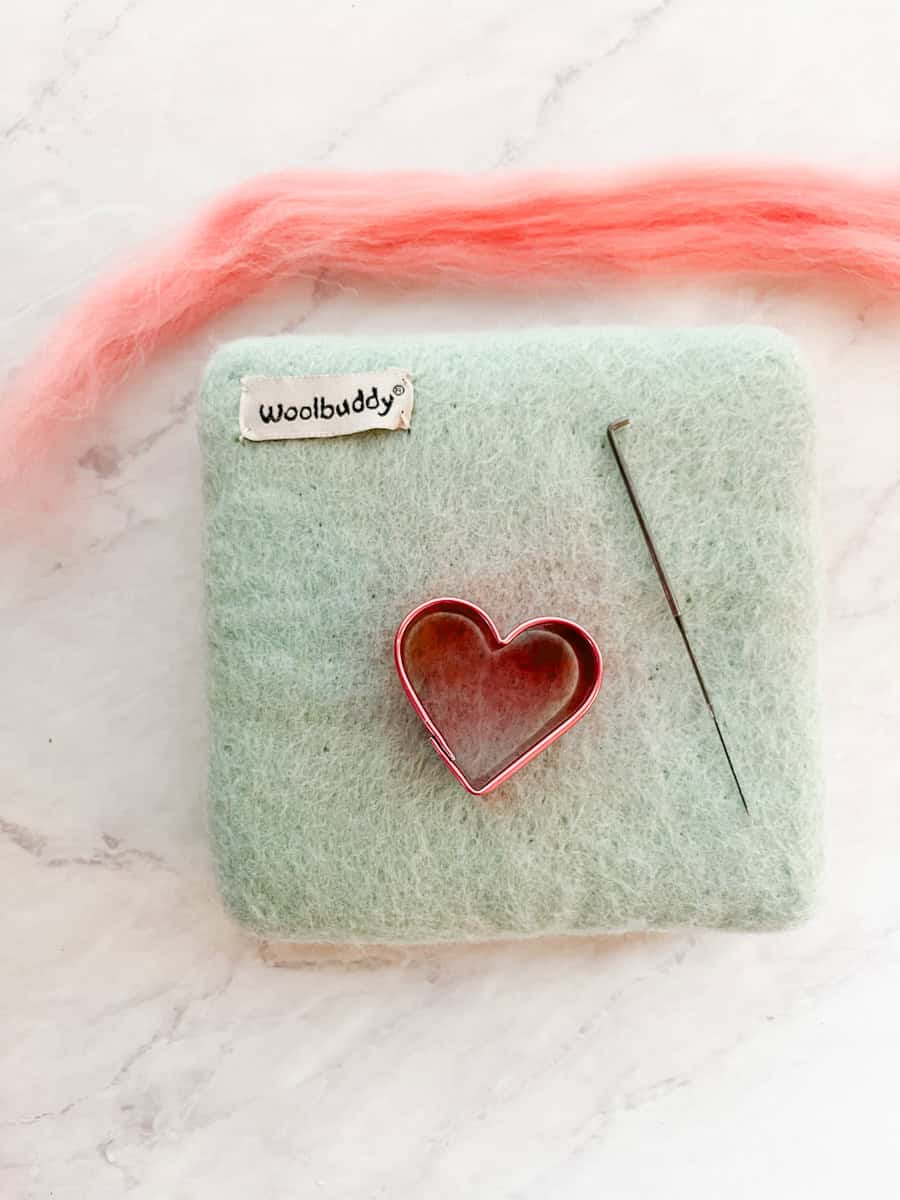 How to Make Needle Felted Hearts - Fox Farm Home
