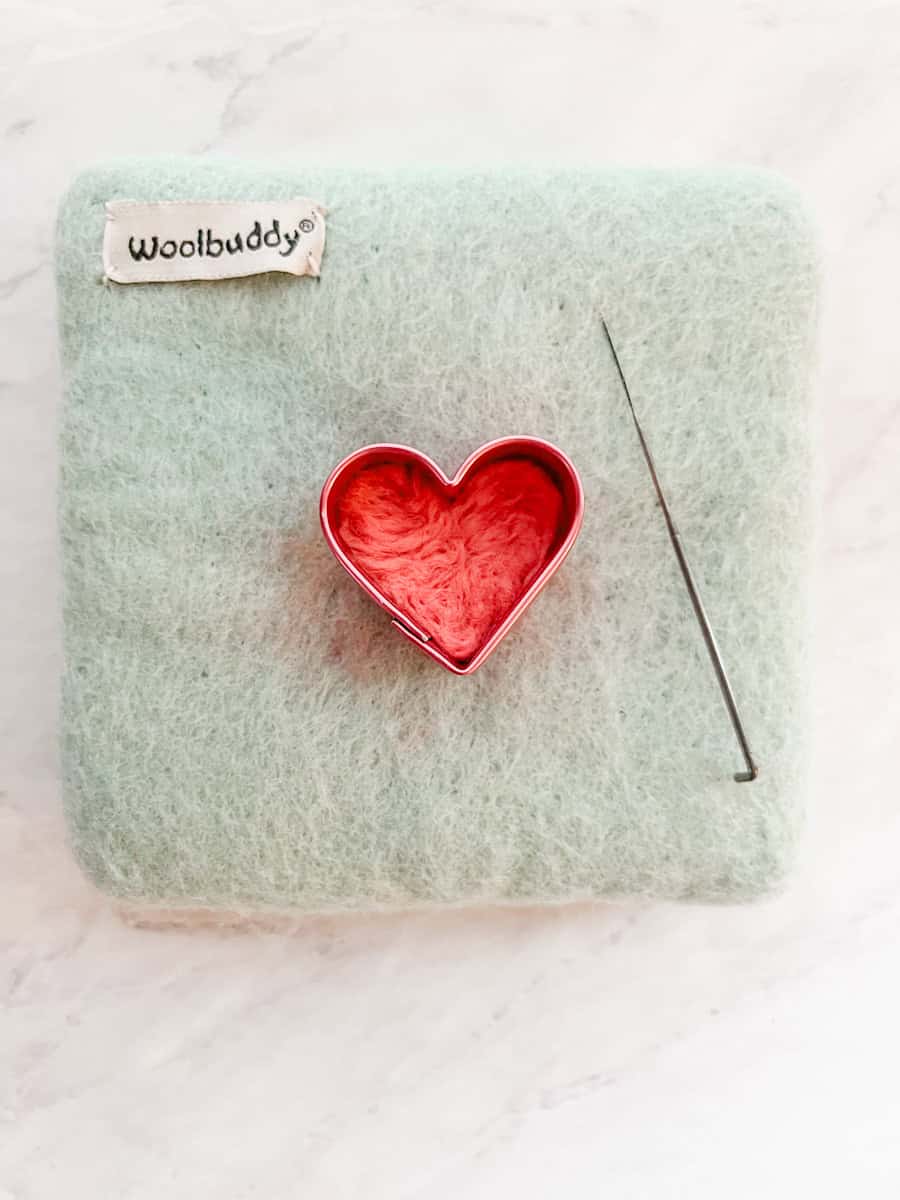 How to Make Needle Felted Hearts - Fox Farm Home