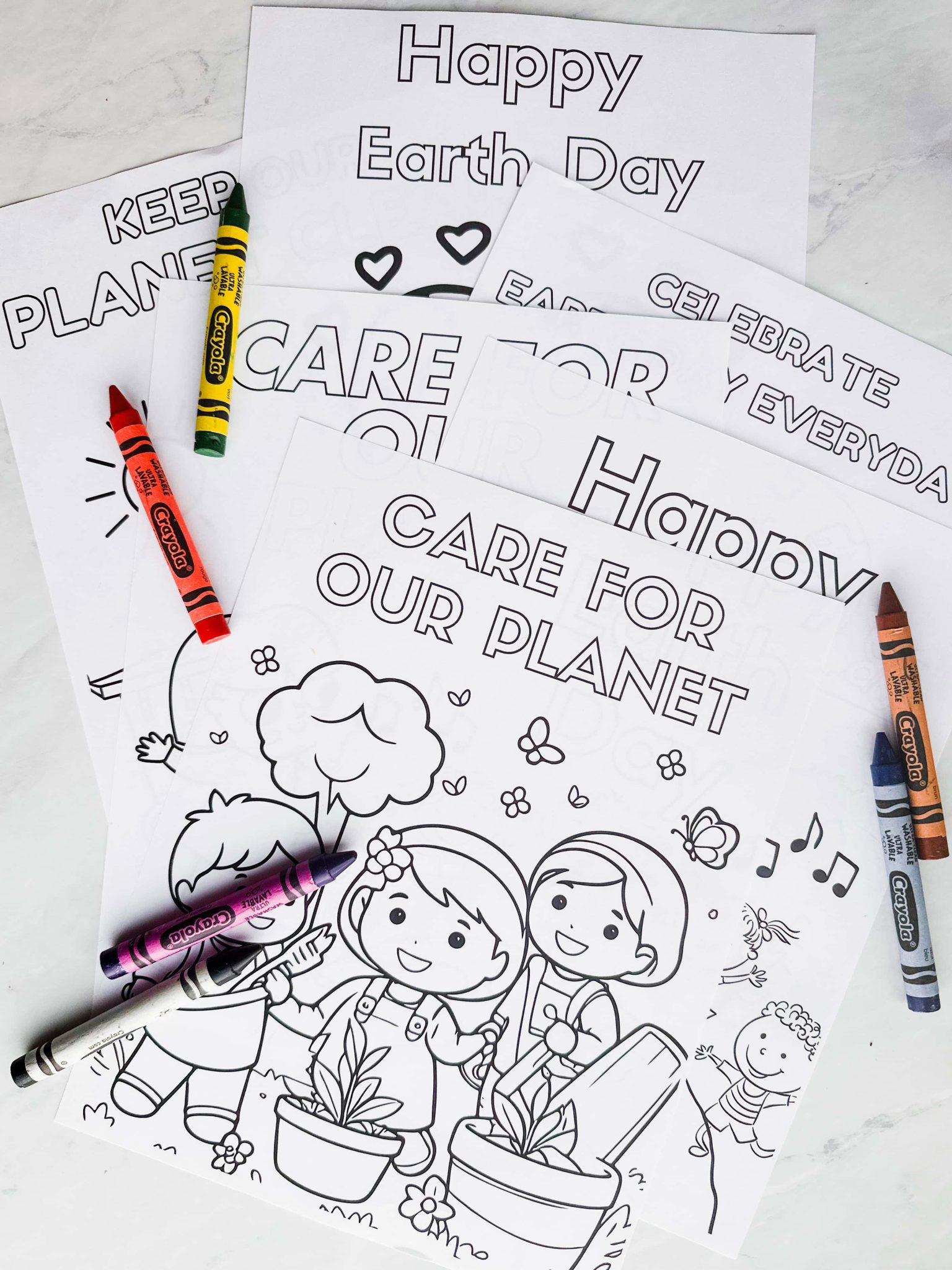 Earth Day Handprint Craft For Kids (Printable Template) - Fox Farm Home