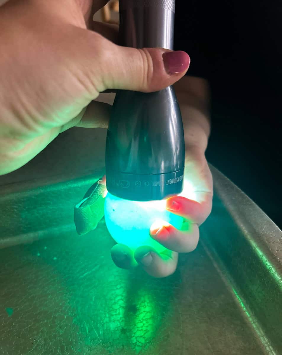 Glowing Rubber Egg Experiment- Fun Science Activity - Fox Farm Home