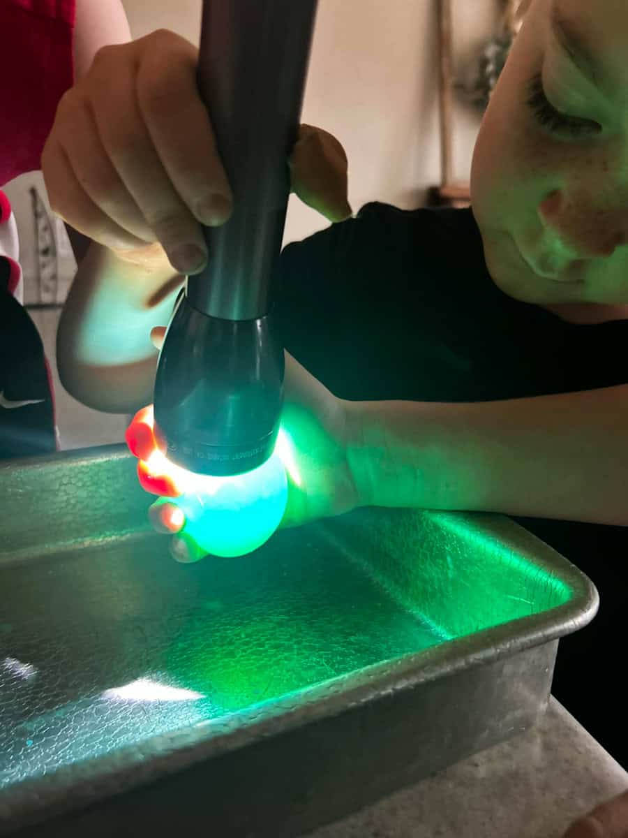 Glowing Rubber Egg Experiment- Fun Science Activity - Fox Farm Home