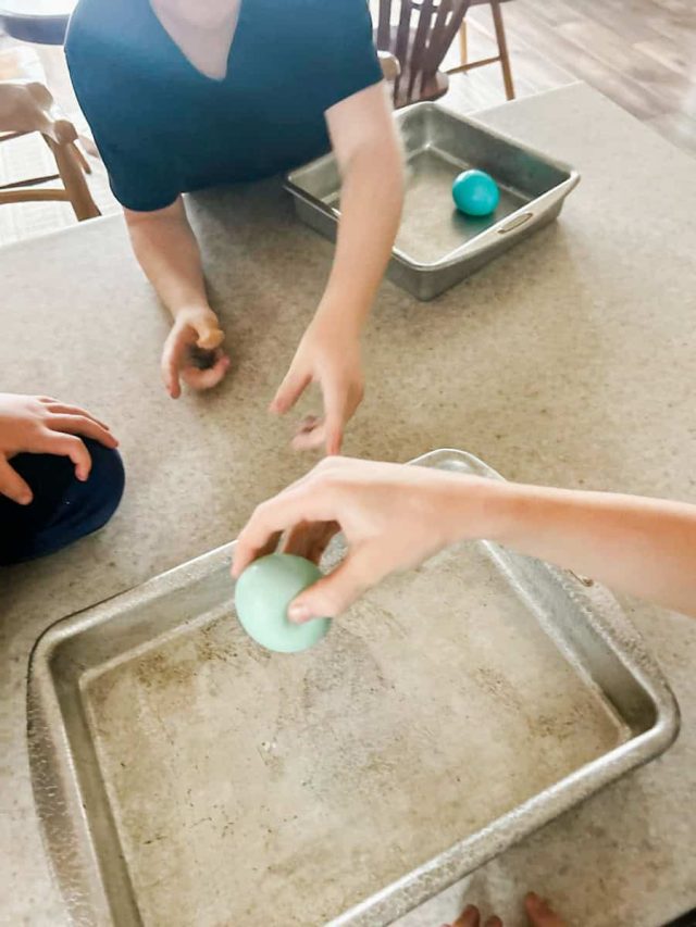 Glowing Rubber Egg Experiment- Fun Science Activity - Fox Farm Home