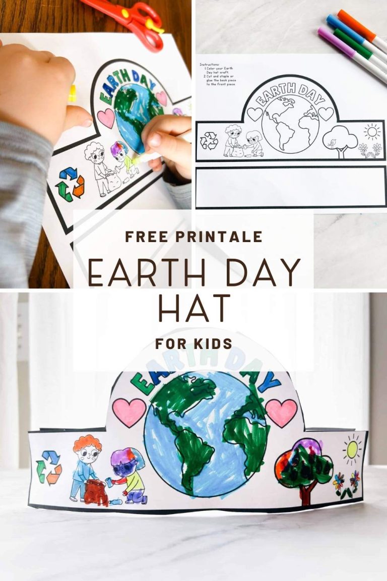 Free Printable Earth Day Hat For Kids - Fox Farm Home