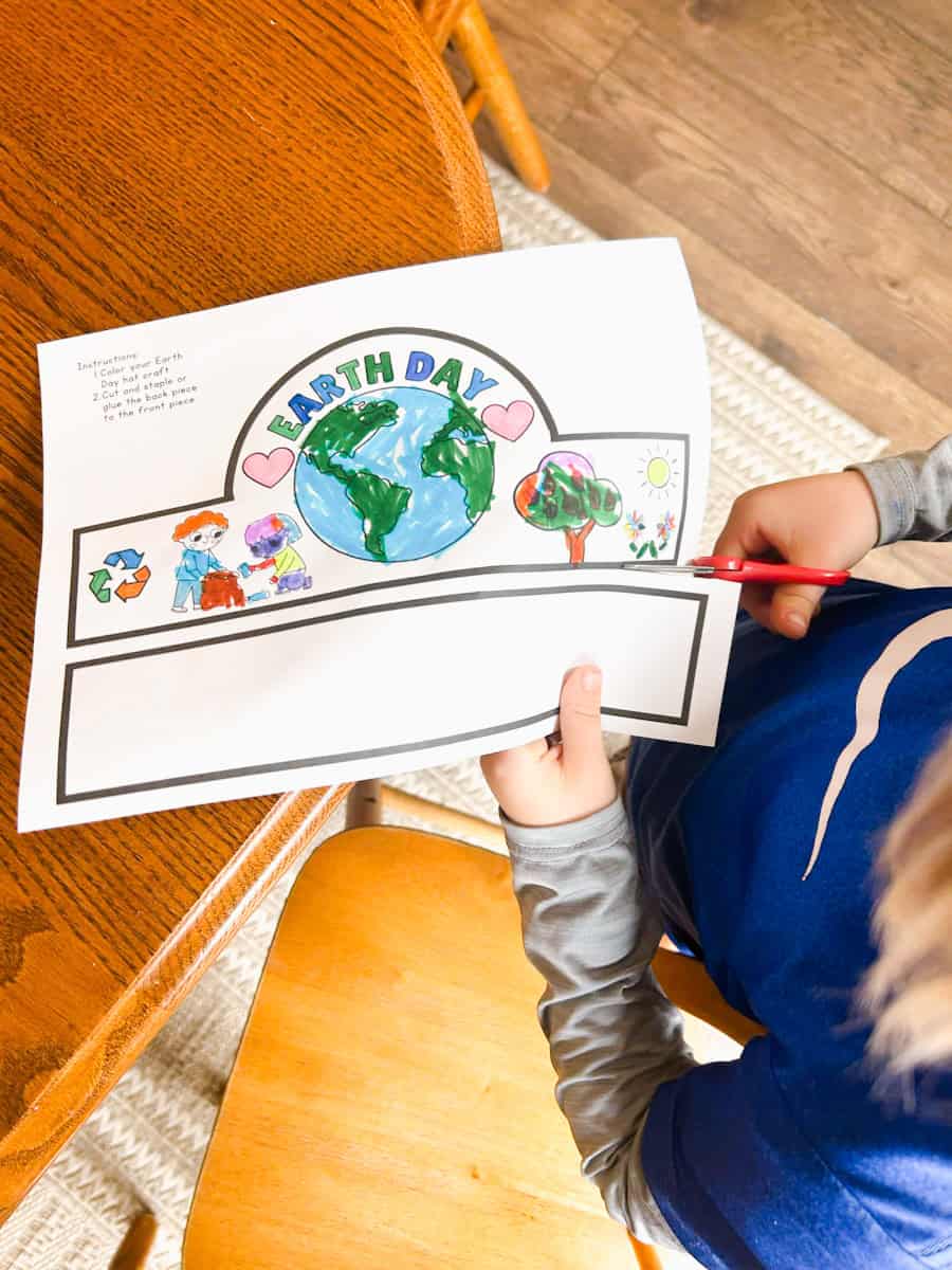 Free Printable Earth Day Hat For Kids - Fox Farm Home