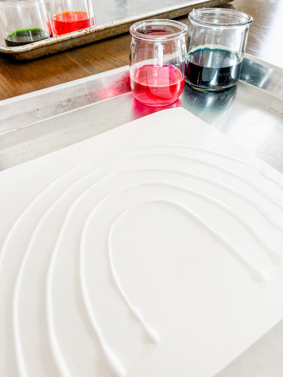 Raised Salt Painting Craft for Kids - Fox Farm Home