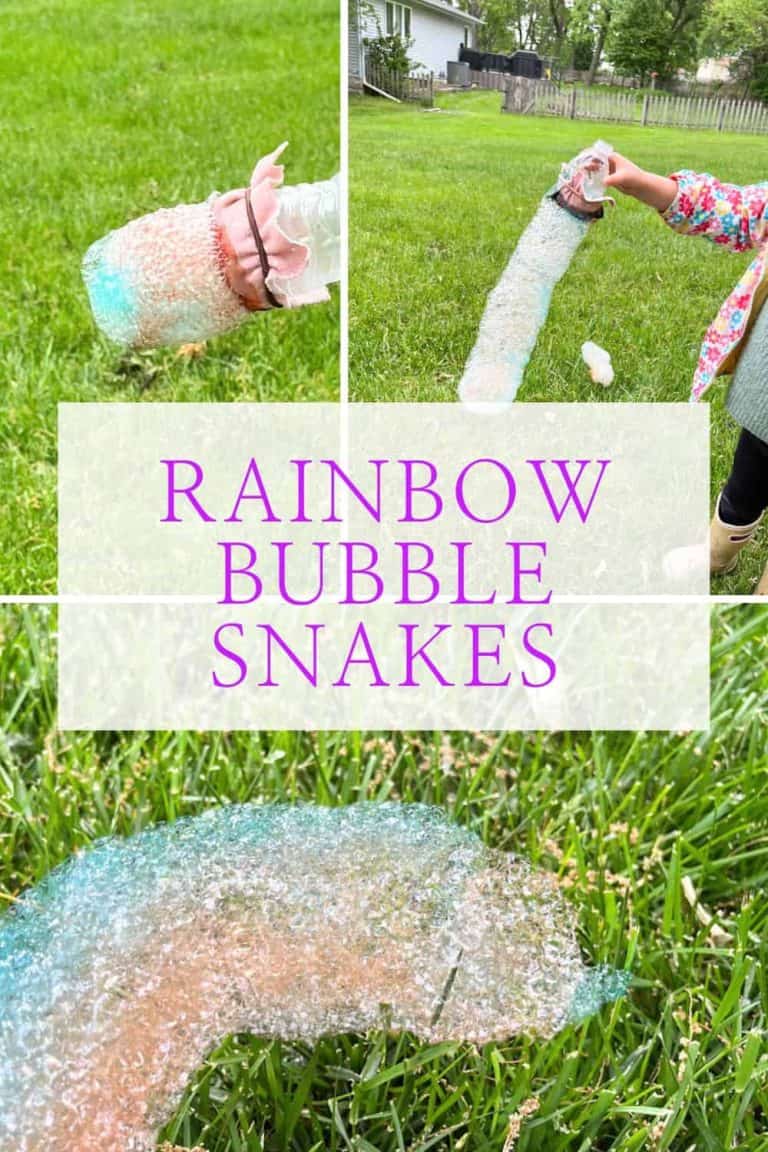 How to Make Rainbow Bubble Snakes - Fox Farm Home