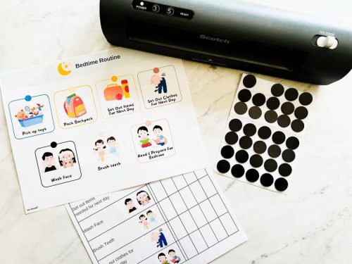 Bedtime Routine Chart- Free Printable Visual Schedule - Fox Farm Home