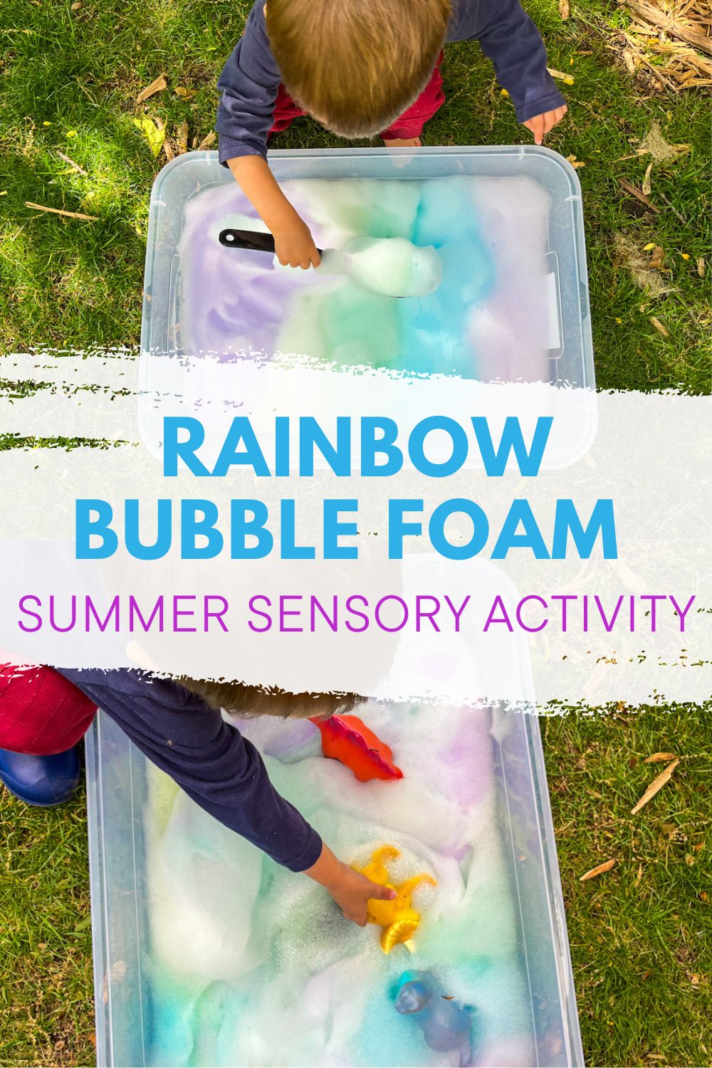 Colorful Bubble Foam - Fun Sensory Play Activity - Fox Farm Home