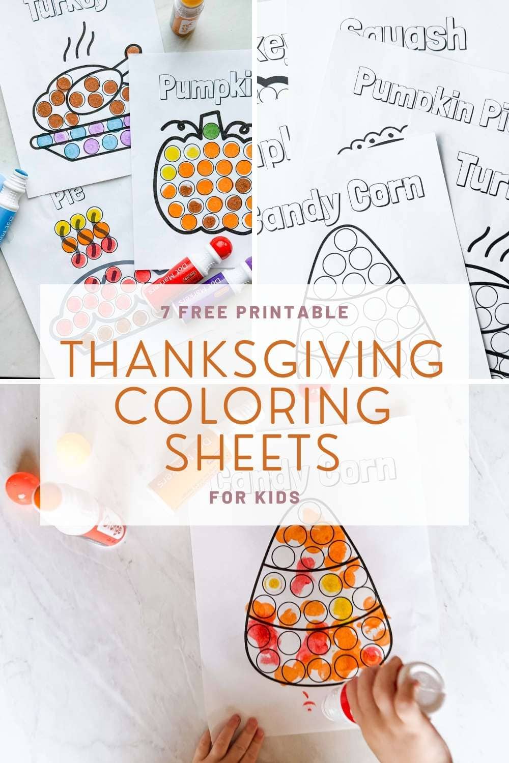 7 Free Thanksgiving Dot Marker Printables - Fox Farm Home