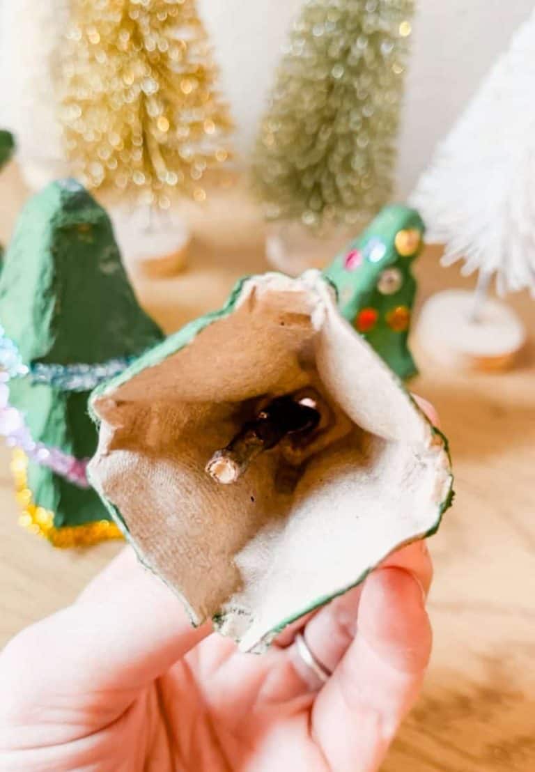 How To Make An Egg Carton Christmas Tree - Fox Farm Home