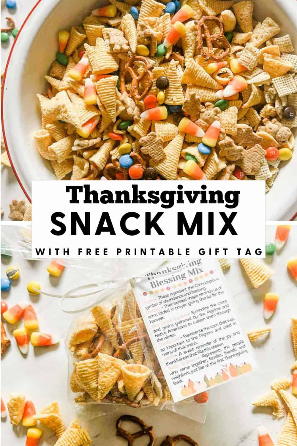 Thanksgiving Blessing Mix + Free Printable Tag - Fox Farm Home